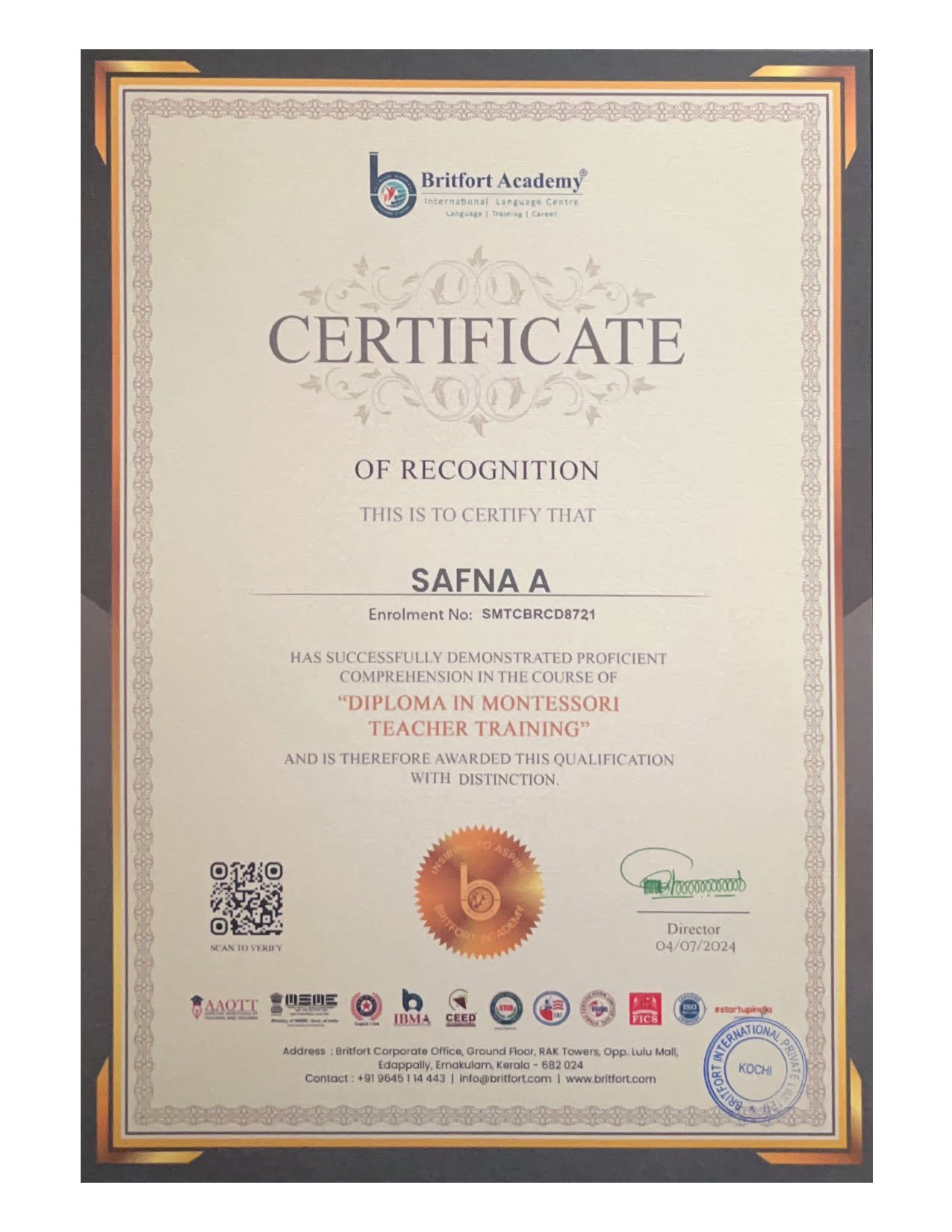 Safna A | Student Portal | Britfort Academy