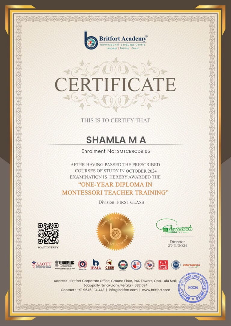 Shamla M A | Student Portal | Britfort Academy